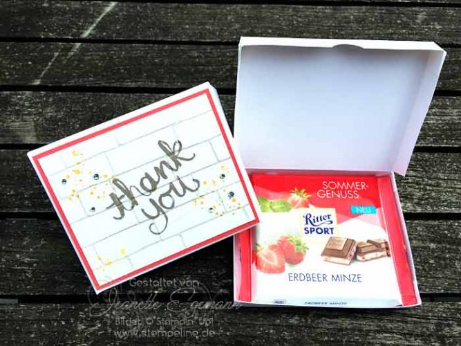 Video - Anleitung Verpackung basteln für Schokolade